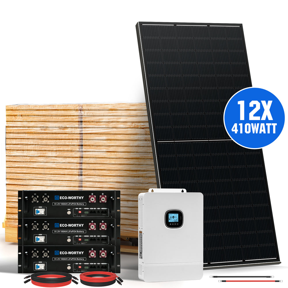 Complete Off-Grid Solar Power System - 10KW 120/240V Output | 15.36kWh – ECO-WORTHY