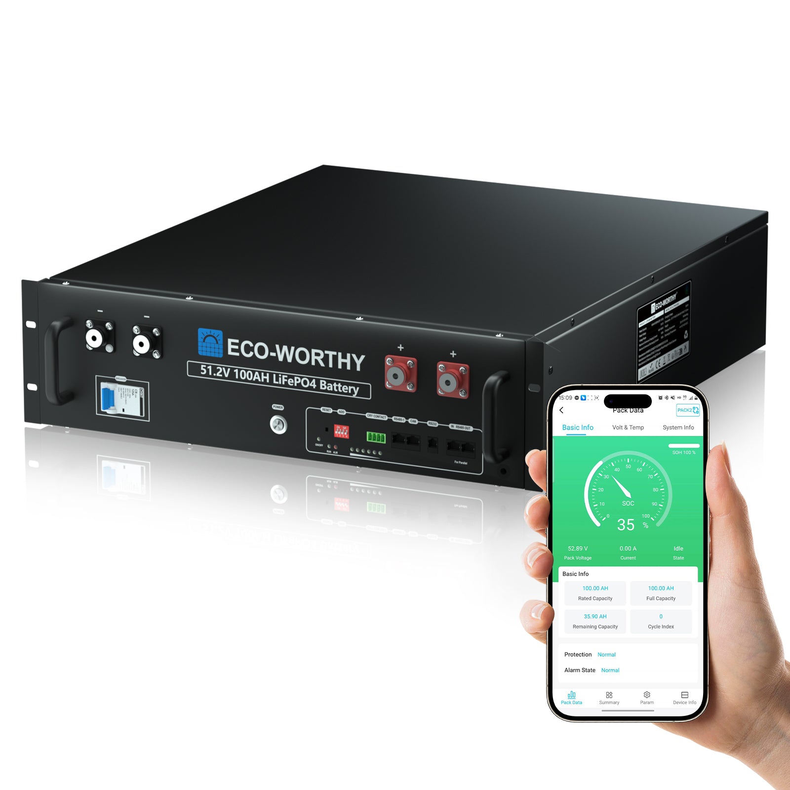 51.2v 100ah Server Rack Batteries – ECO-WORTHY