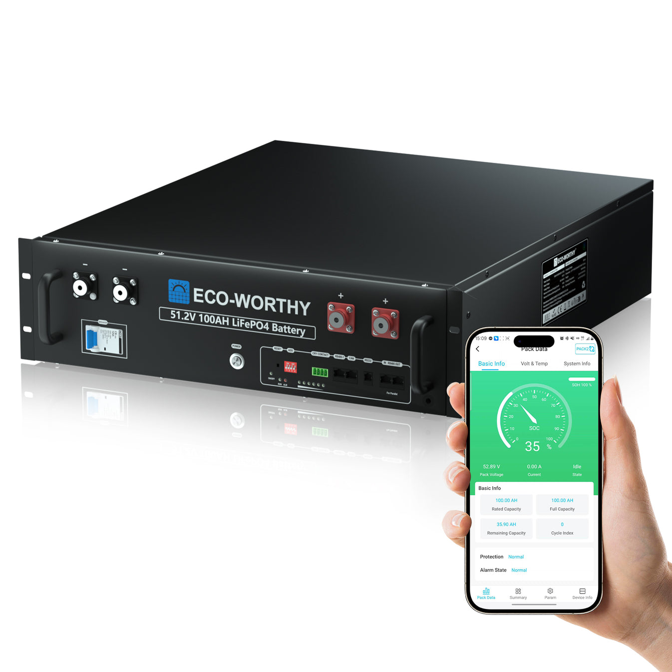 51.2v 100ah Server Rack Batteries – ECO-WORTHY