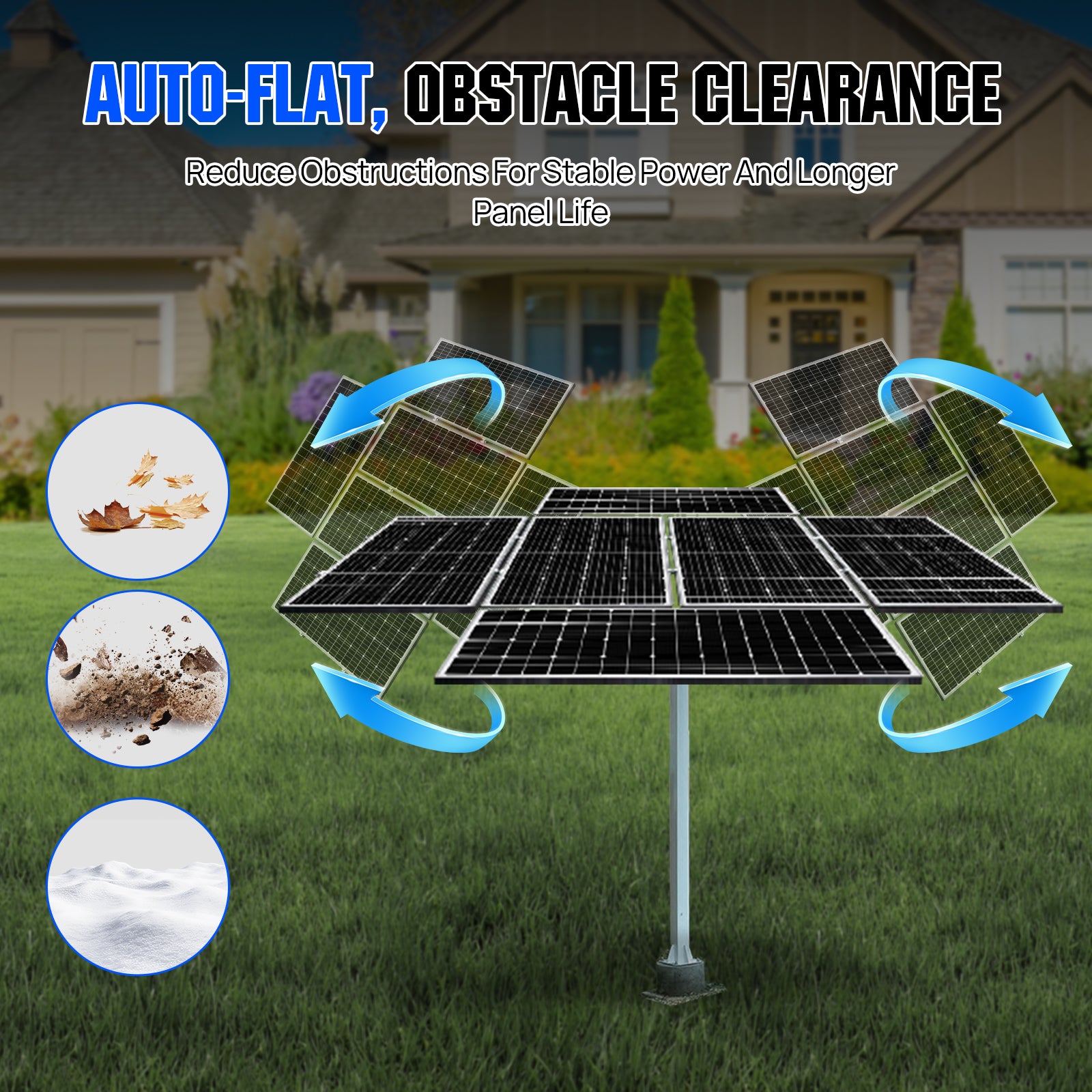 Dual Axis Solar Tracker System Help To Increase 40% Power | ECO-WORTHY