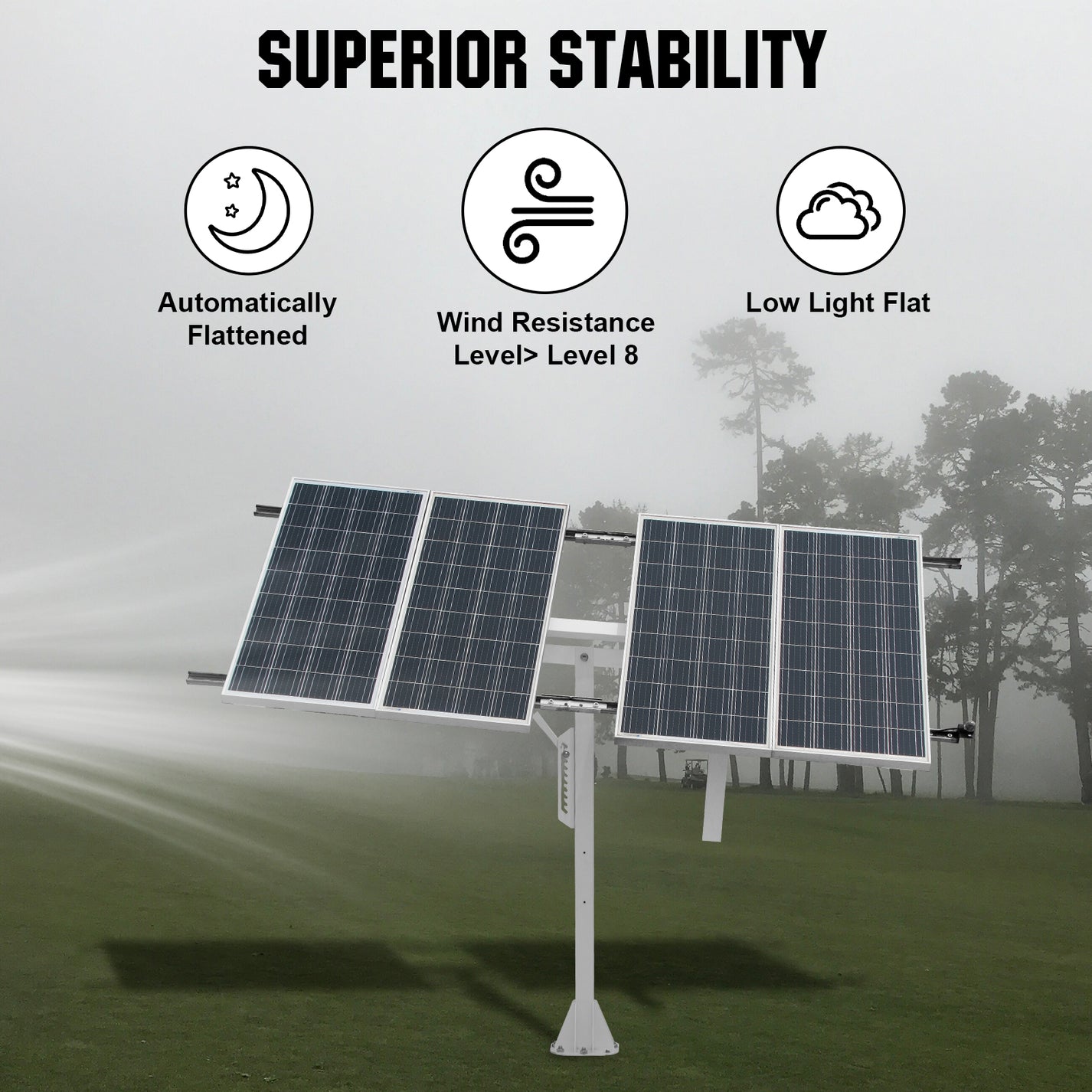 Single Axis Solar Tracker System Help To Increase 30% Power | ECO-WORTHY