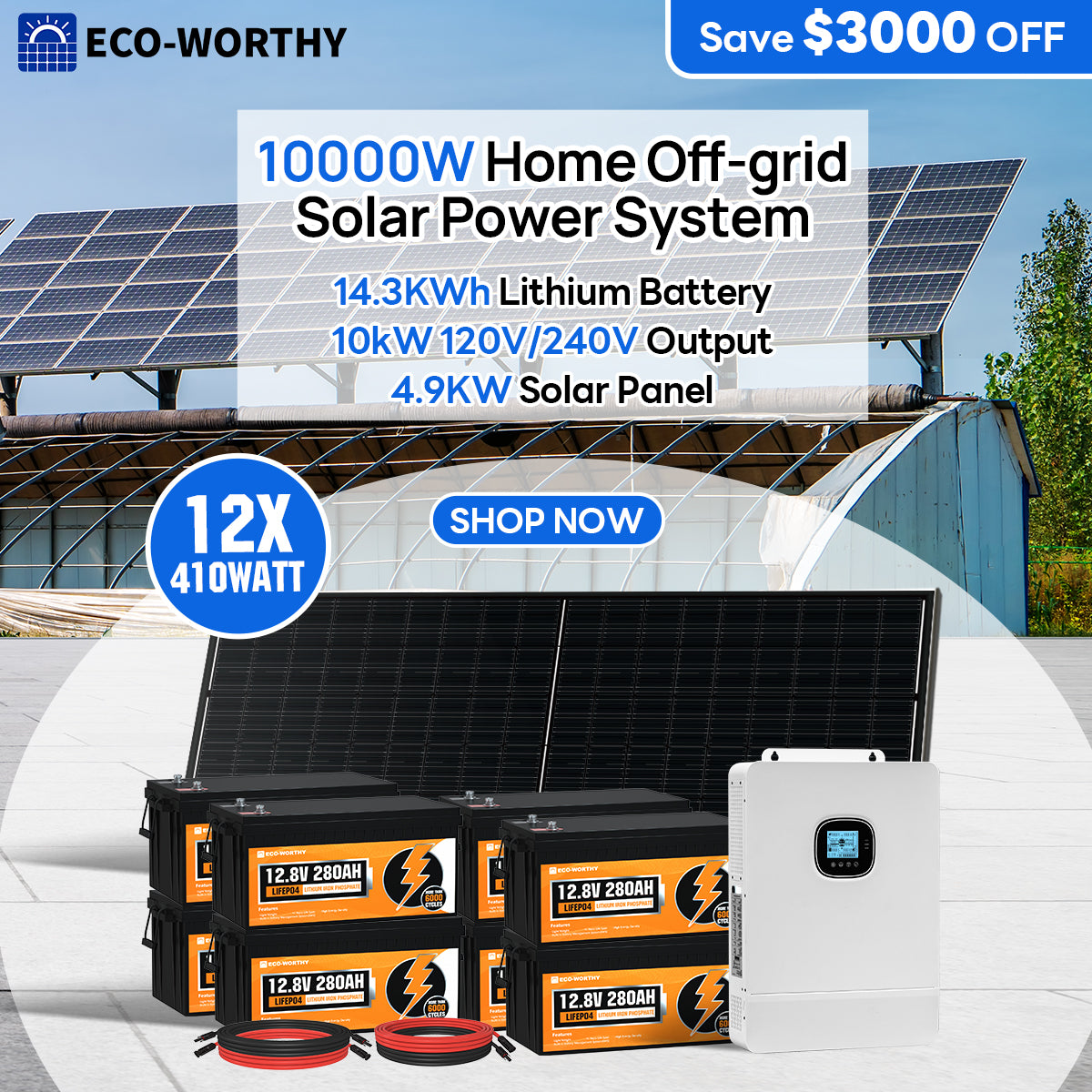 Solar Panel Kits, Lithium Battery & DIY Solar Power System – ECO-WORTHY