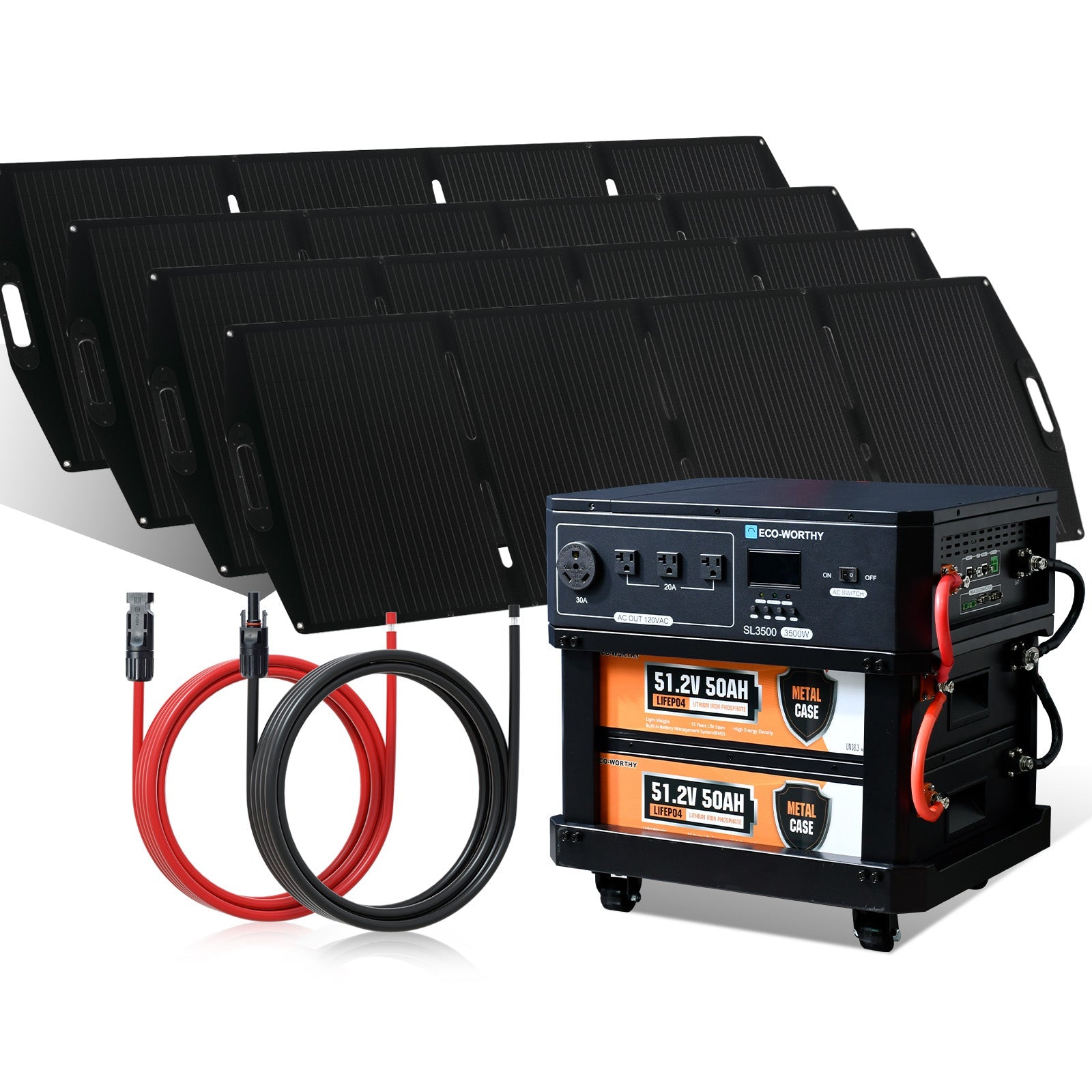 ECO-WORTHY SL3500 Stackable Power Station 5120Wh