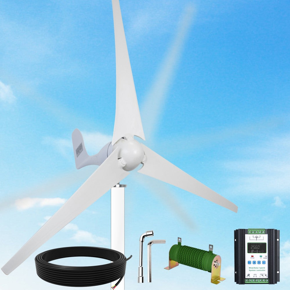 400W 12V/24V Wind Turbine Generator With 40A Hybrid Controller | ECO-WORTHY