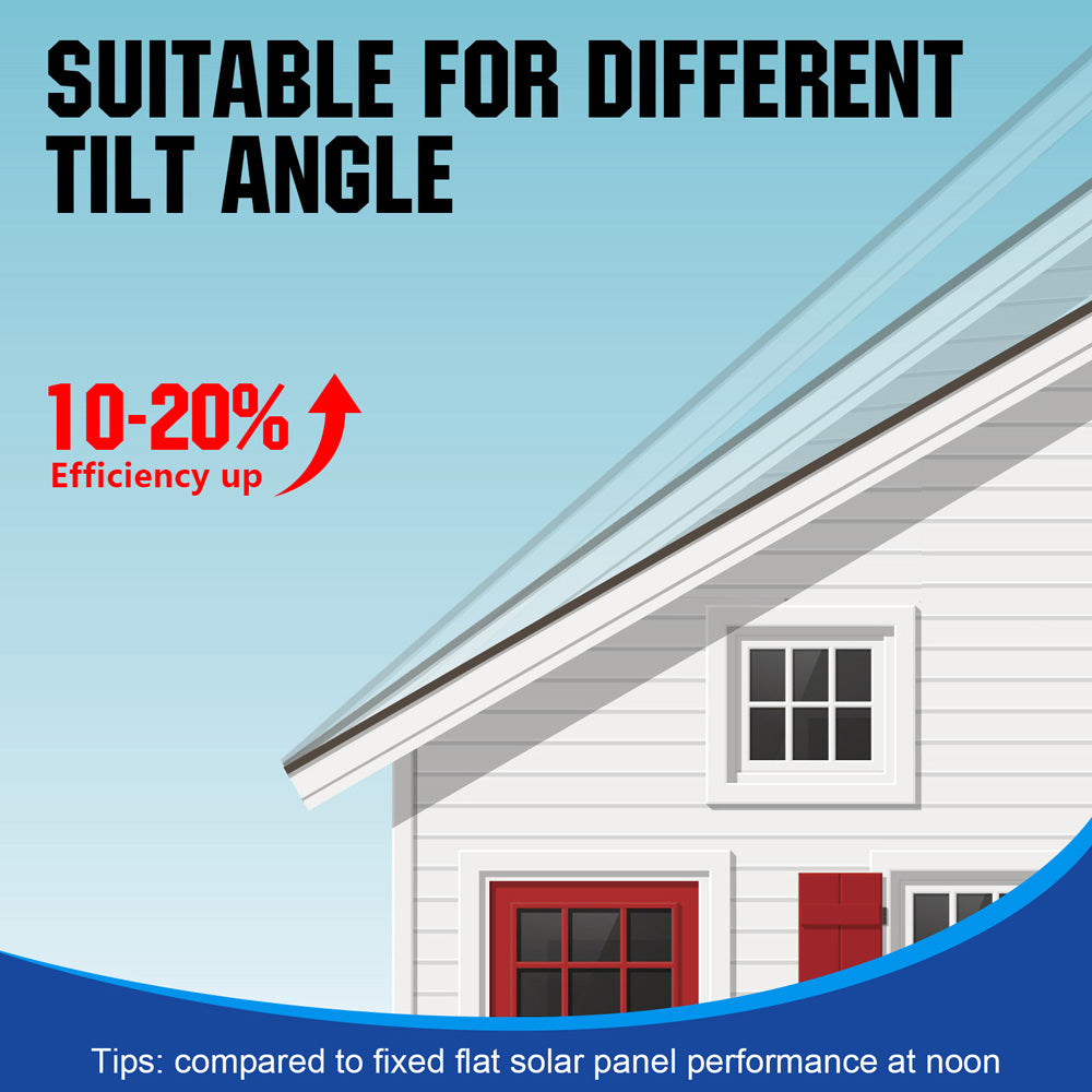 Roof Solar Panel Mounting Bracket Kit for 1-4 Pieces of Solar Panels ...